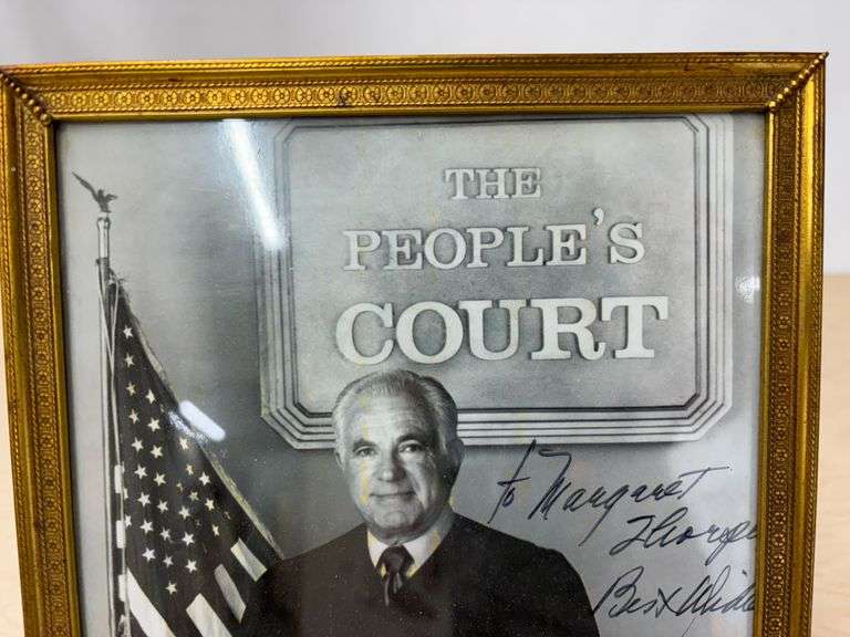 Judge Wapner Signed Print - Lee Real Estate & Auction Service