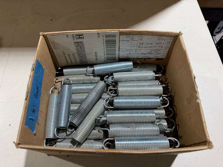 Box of Trampoline Springs - Lee Real Estate & Auction Service