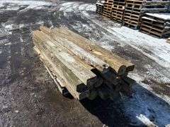 Pallet of Wooden Posts - Lee Real Estate & Auction Service
