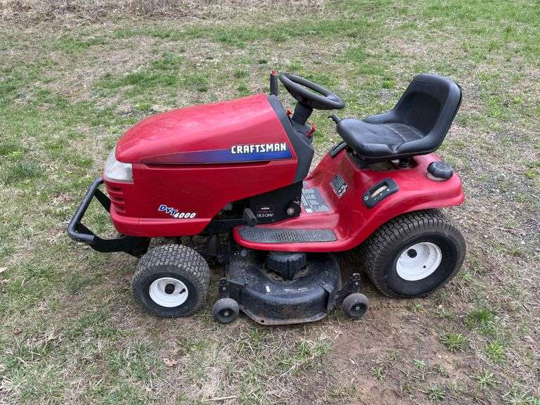 Craftsman DYT 4000 42" Riding Lawn Mower - Lee Real Estate & Auction ...