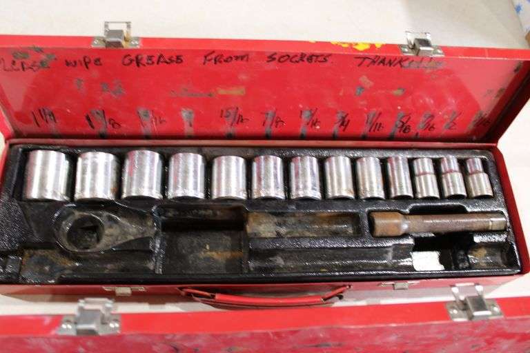 2 partial standard, 1/2" socket sets - Lee Real Estate & Auction Service
