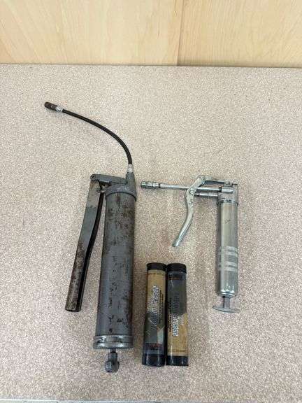 (2) Grease Guns w/ Grease - Lee Real Estate & Auction Service