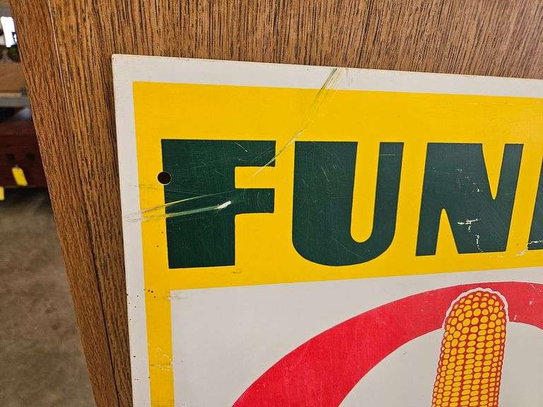 Funk's Corn Seed Sign - Lee Real Estate & Auction Service