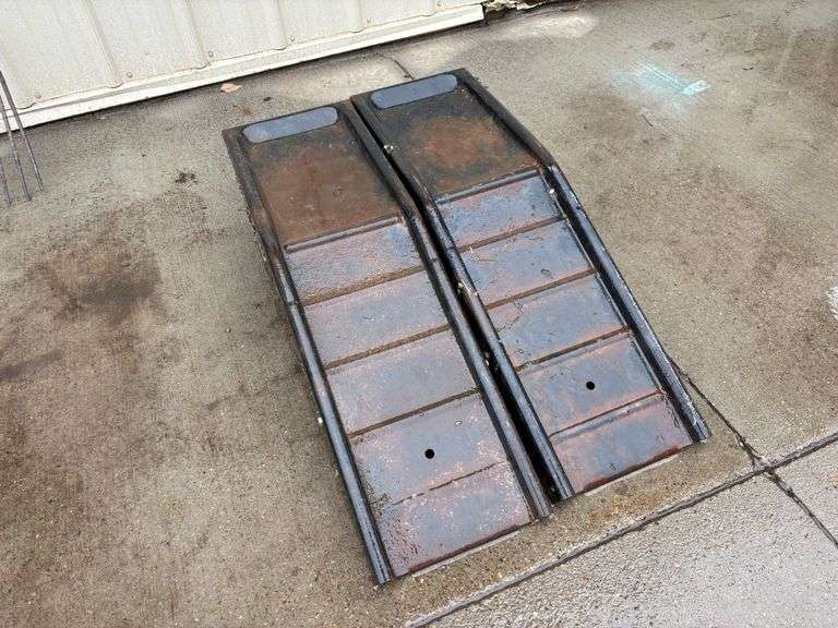 Set of Steel Car Ramps - Lee Real Estate & Auction Service