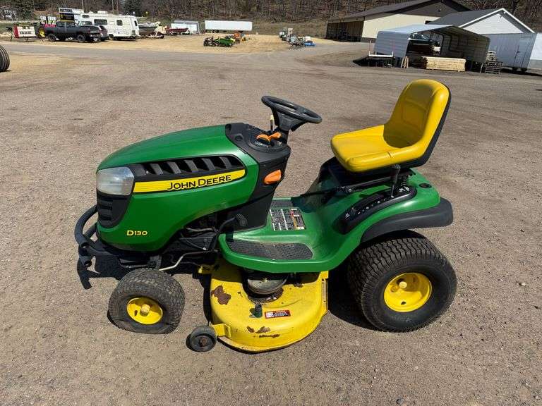 John Deere 130 Riding Lawn Mower - Lee Real Estate & Auction Service