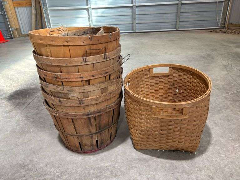 Wooden Baskets - Lee Real Estate & Auction Service