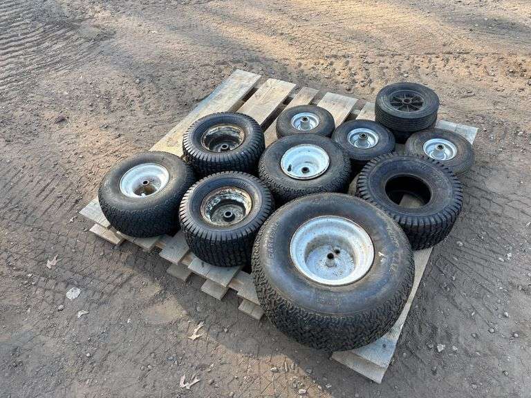 Various Small Tires, some on rims - Lee Real Estate & Auction Service