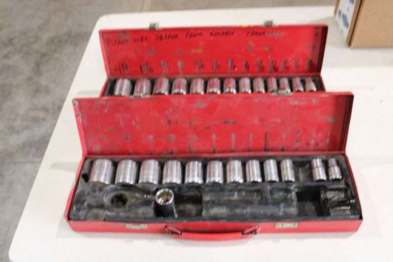 2 partial standard, 1/2" socket sets - Lee Real Estate & Auction Service