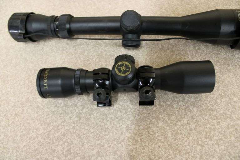 3 rifle scopes & crossbow scope - Lee Real Estate & Auction Service
