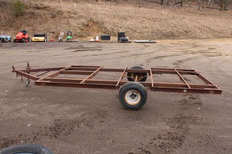 Single axle camper trailer frame - Lee Real Estate & Auction Service