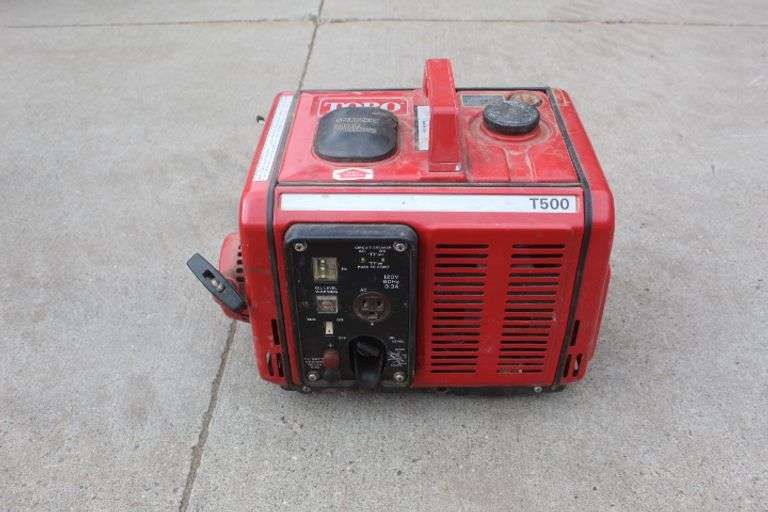 Toro T500 Generator (works) - Lee Real Estate & Auction Service