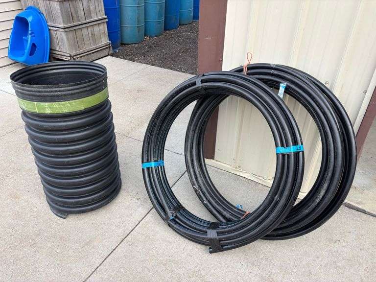 (2) Rolls of Water Line & Culvert - Lee Real Estate & Auction Service