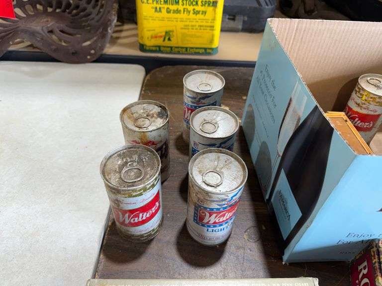 Walters Beer Cans, Cigar Boxes & Shotgun Shell Boxes - Lee Real Estate ...