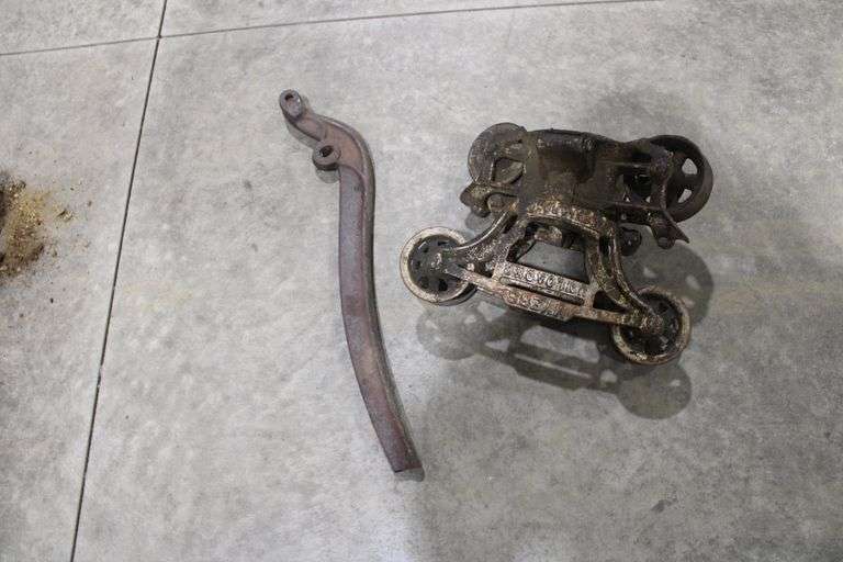 Cast iron hay carrier & broken well handle - Lee Real Estate & Auction ...