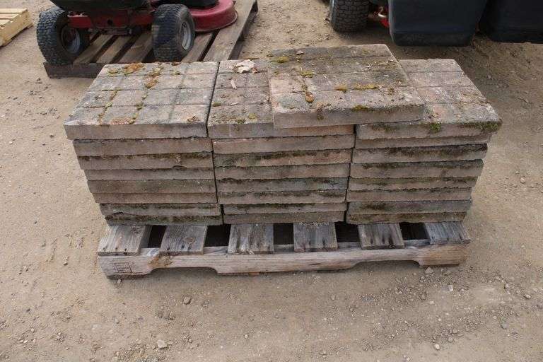 25 - 16" x 16" used pavers - Lee Real Estate & Auction Service
