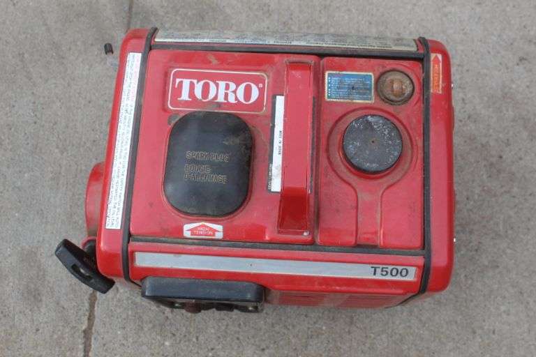 Toro T500 Generator (works) - Lee Real Estate & Auction Service
