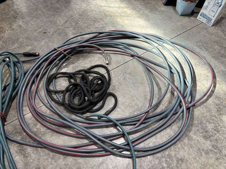 (3) Garden Hoses - Various Sizes - Lee Real Estate & Auction Service