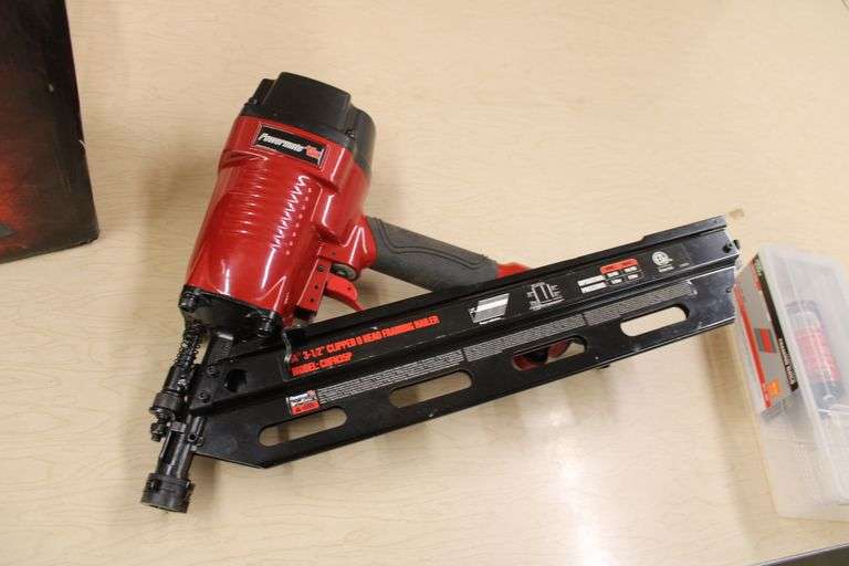 Powermate air framing nailer - Lee Real Estate & Auction Service