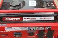 Snapper 3500 watt Generator (works) - Lee Real Estate & Auction Service
