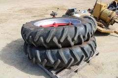 13.6 x 38 Rear Tractor Tires w/ Rims - Lee Real Estate & Auction Service