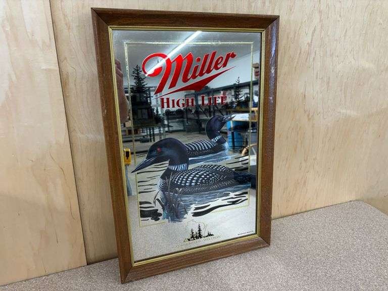 Miller High Life Framed Mirror - Lee Real Estate & Auction Service