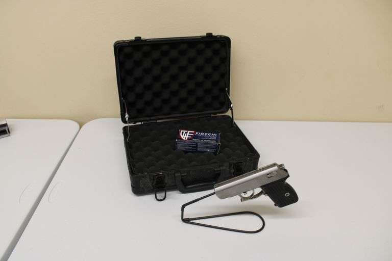 Detonics 9mm semi auto pistol w/case & ammo - Lee Real Estate & Auction ...