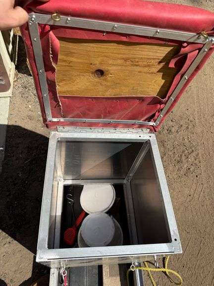 Ice Fishing Sled w/ Storage - Lee Real Estate & Auction Service