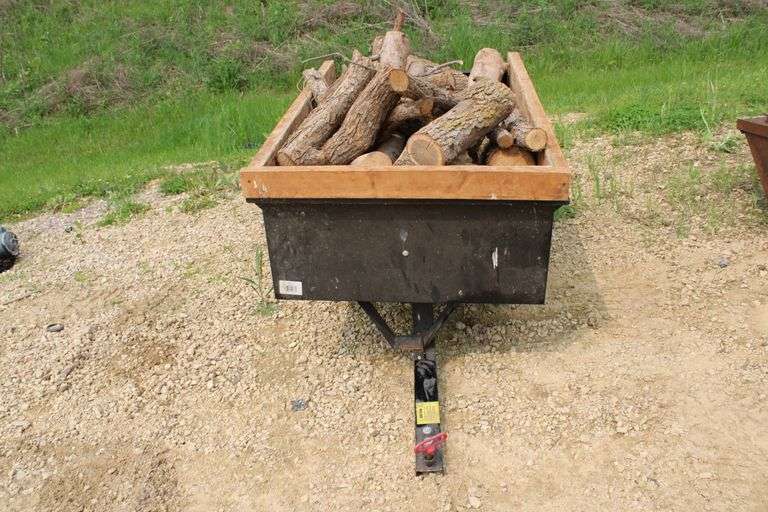 Heavy Hauler yard trailer w/wood - Lee Real Estate & Auction Service