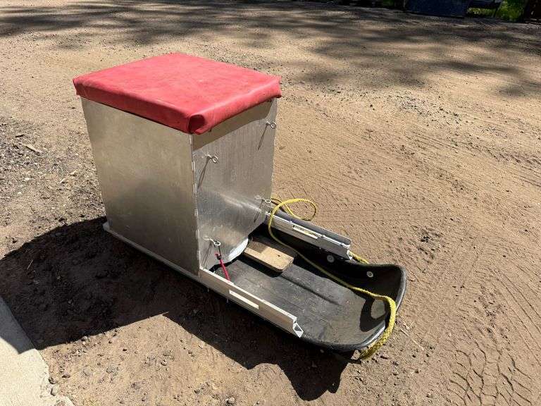 Ice Fishing Sled w/ Storage - Lee Real Estate & Auction Service