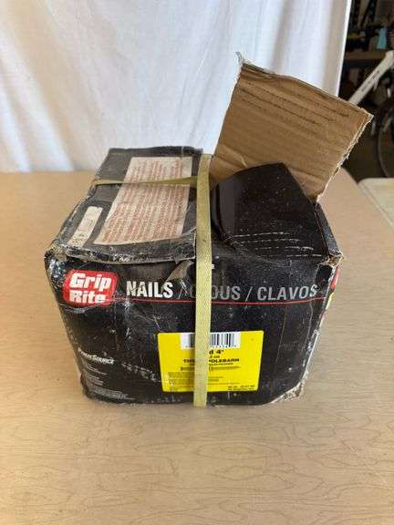 50lb Box of 4" Pole Barn Spikes - Lee Real Estate & Auction Service