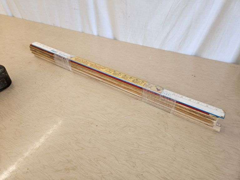 Antique Railroad Jack & Yard Sticks - Lee Real Estate & Auction Service