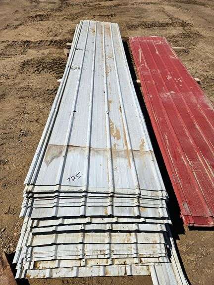 (92) 14-ft. Sheets used Shed Steel - Lee Real Estate & Auction Service