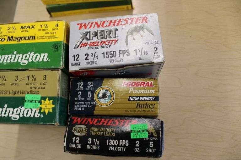 80+ rnds of various 12 ga. bird shot - Lee Real Estate & Auction Service