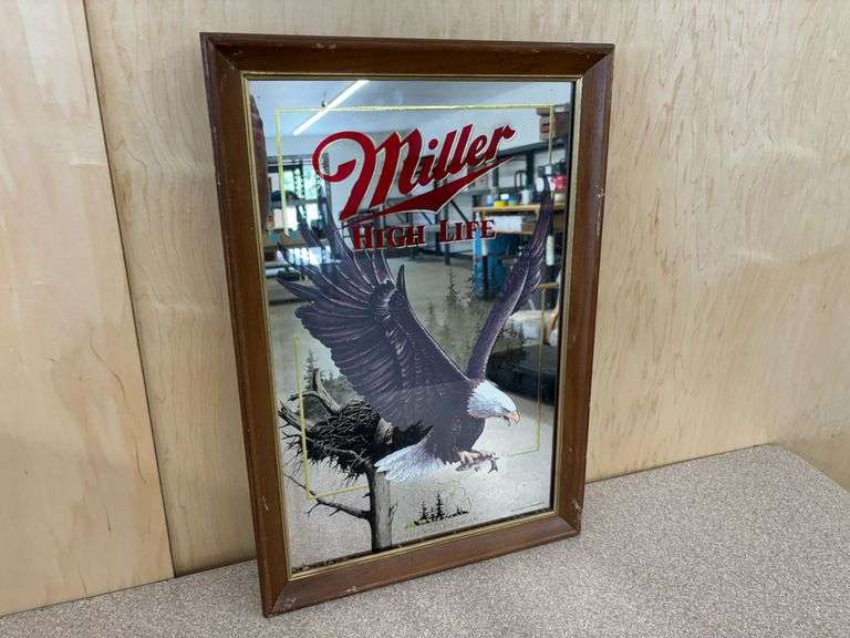 Miller High Life Framed Mirror - Lee Real Estate & Auction Service