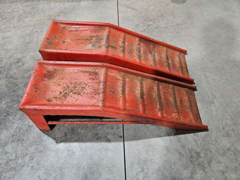 (2) Steel Car Ramps - Lee Real Estate & Auction Service
