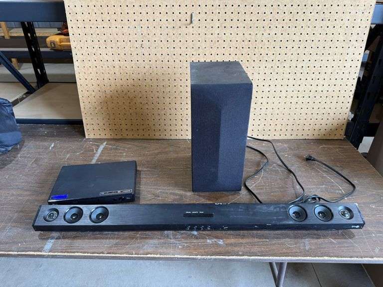LG Blueray DVD Player w/ Sound Bars - Lee Real Estate & Auction Service