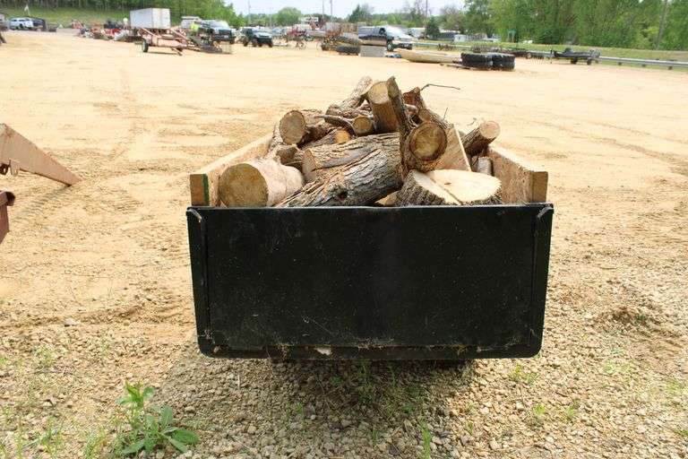 Heavy Hauler yard trailer w/wood - Lee Real Estate & Auction Service