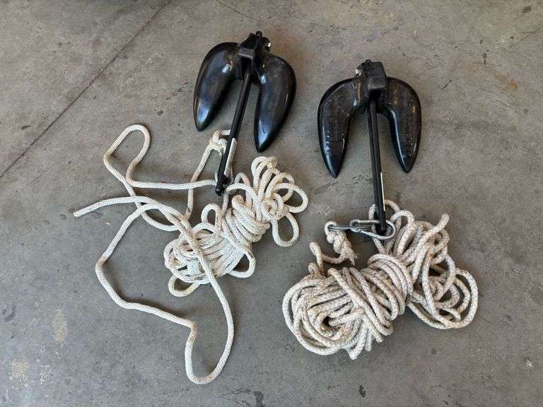 (2) Like New Anchors - Lee Real Estate & Auction Service