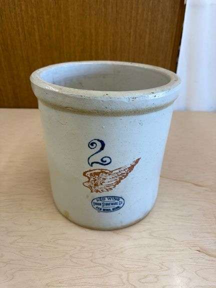 2 Gal Redwing Crock - Lee Real Estate & Auction Service