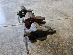 (3) Small Bench Vices - Lee Real Estate & Auction Service
