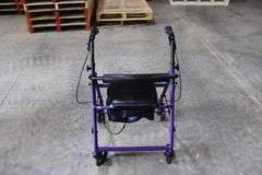 Medline Walker w/seat & brakes, like new - Lee Real Estate & Auction Service