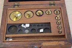 Antique Christian Becker scale w/weights - Lee Real Estate & Auction ...