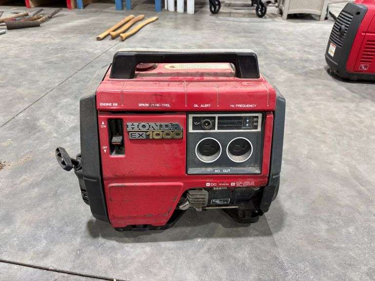 Honda EX 1000 Generator - Lee Real Estate & Auction Service