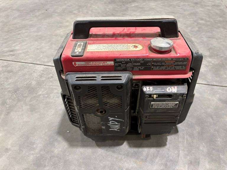 Honda EX 1000 Generator - Lee Real Estate & Auction Service