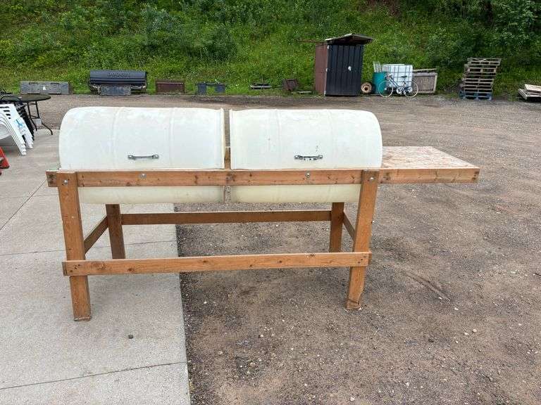 Homemade Beer/Beverage Cooler - Lee Real Estate & Auction Service