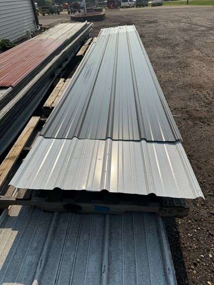 (25+/-) Sheets of Used Shed Steel - Lee Real Estate & Auction Service