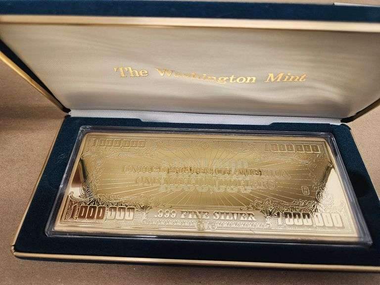 4oz. .999 Silver 1,000,000 Bill - Gold Plated - Lee Real Estate ...