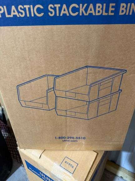 (24) 11" x 5.5" x 5" Stackable Bins - New - Lee Real Estate & Auction ...