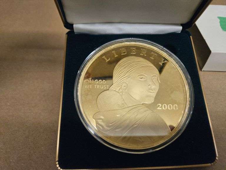One Half Pound Silver Round - 24k Gold Plated - Lee Real Estate ...