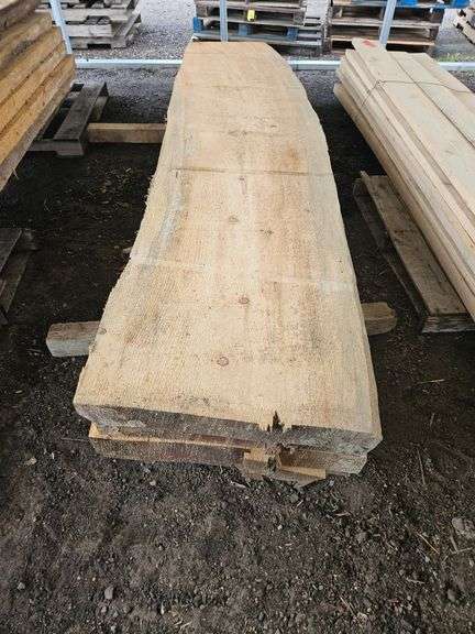 (4) Large Pine Slabs - Lee Real Estate & Auction Service